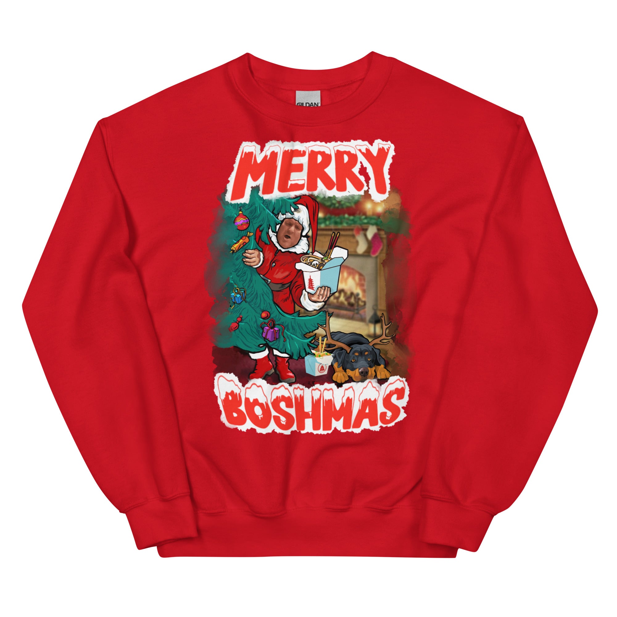 Big John Merry Boshmas Christmas jumper – Big John Merch