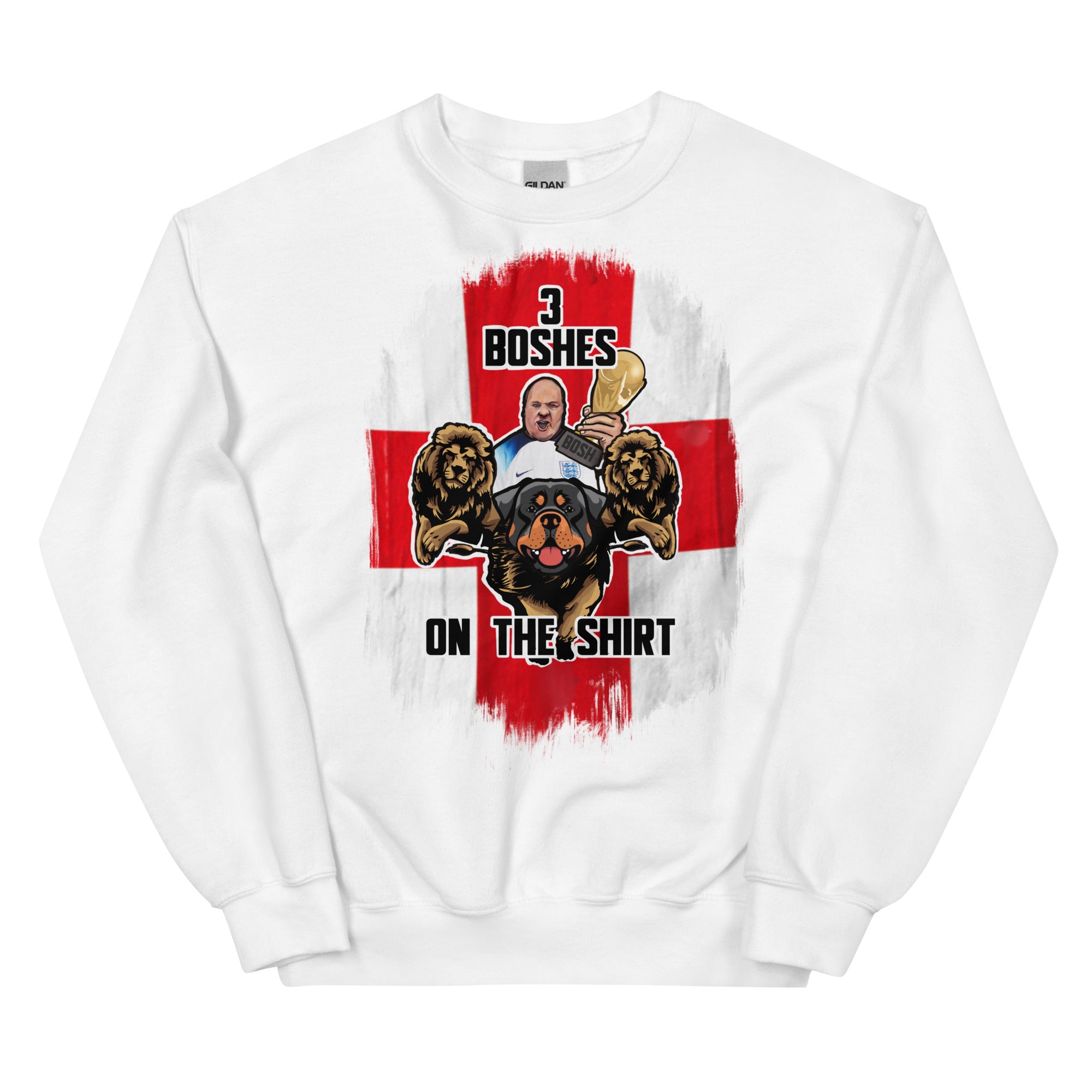 Big John '3 boshes on the shirt' England jumper – Big John Merch